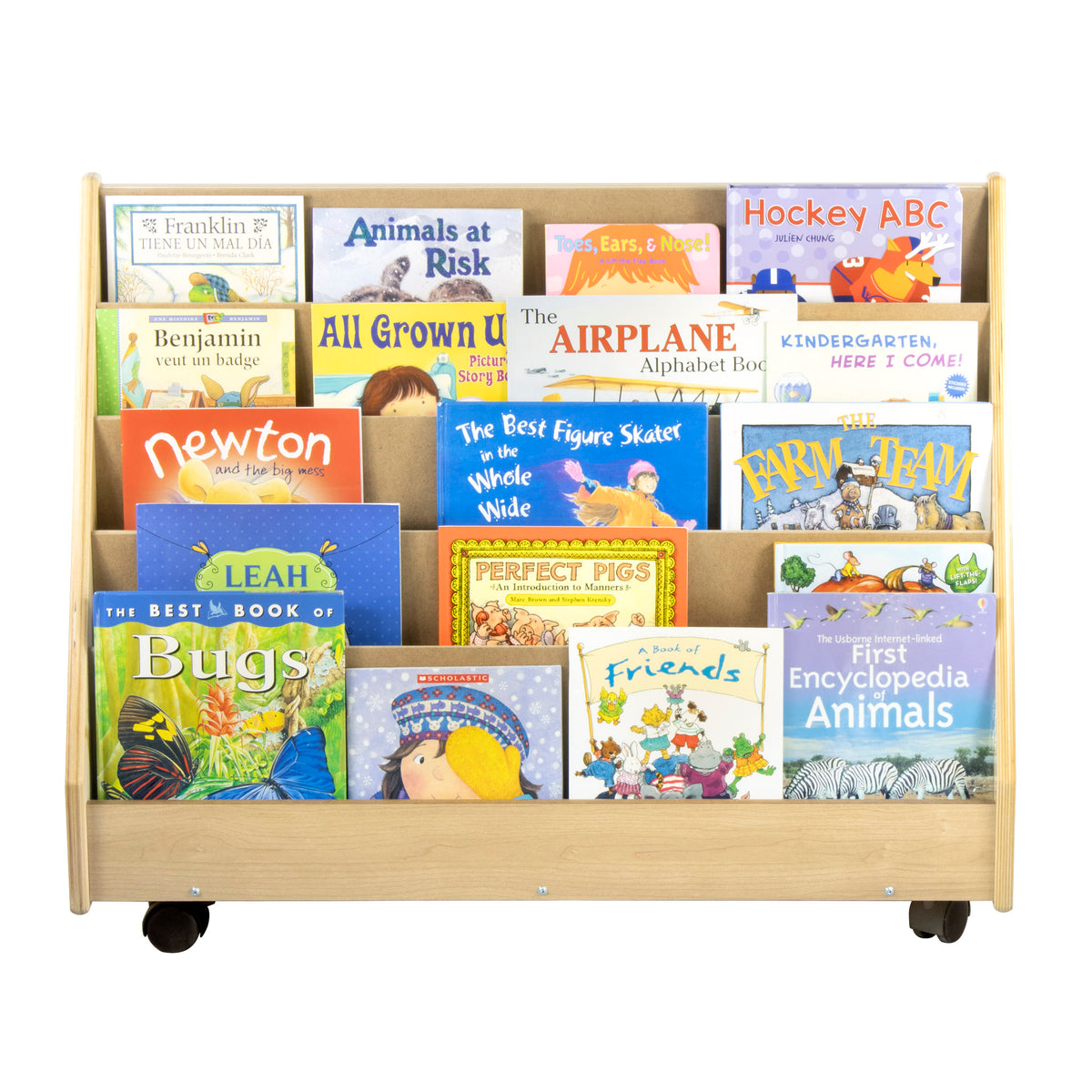 Double Sided Book Rack with 10 Shelves (S323) – Trojan Classroom Furniture